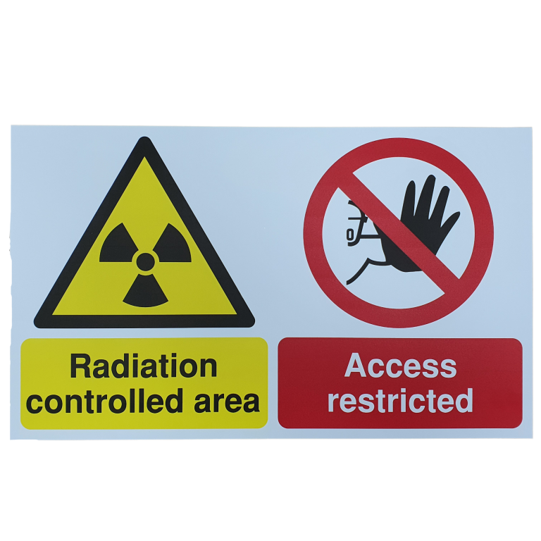 Do Not Enter radiation warning sign, self adhesive - Veterinary X-Rays